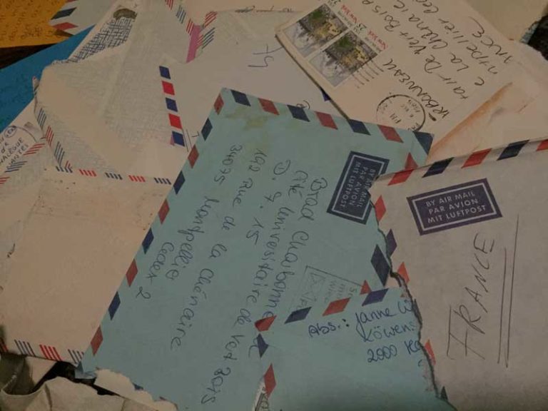 People used to write letters to each other. By hand. With a pen. And paper.